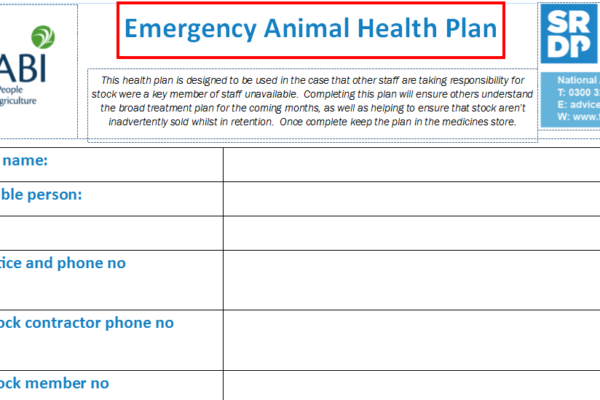 Emergency Planning | Helping farmers in Scotland | Farm Advisory Service